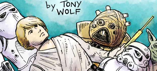 The Actor - A Nostalgic 'Star Wars'-Themed Comic Strip from Tony Wolf ...